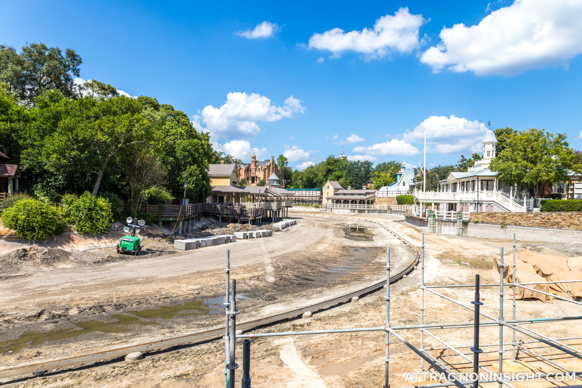 PHOTO UPDATE: Rivers of America Demolition Progress & Cool Ship Kiosk ...