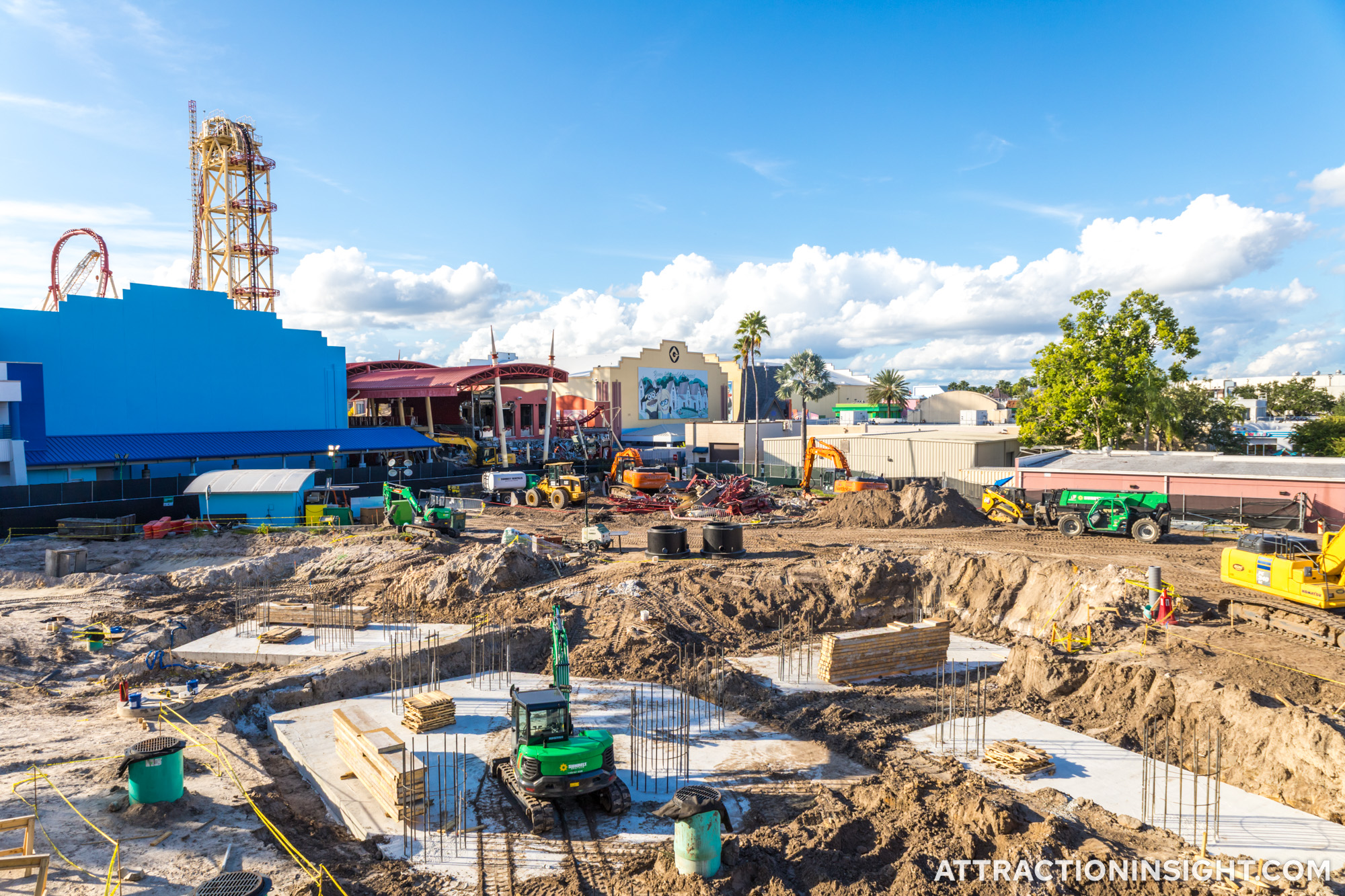 PHOTO UPDATE: Hollywood Rip Ride Rockit Ride Station Demo Begins ...